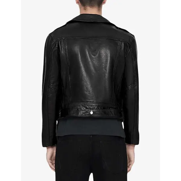 ALLSAINTS Neo Slim-fit Leather Biker Jacket Xxl
