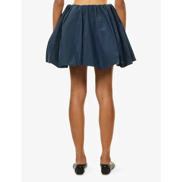 Issey Miyake Correlation Woven Balloon Mini Skirt