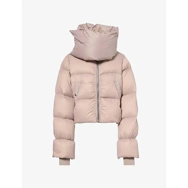 Rick Owens Funnel-neck Nylon-down Jacket