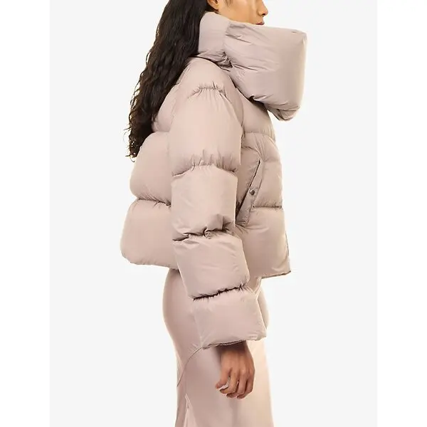 Rick Owens Funnel-neck Nylon-down Jacket