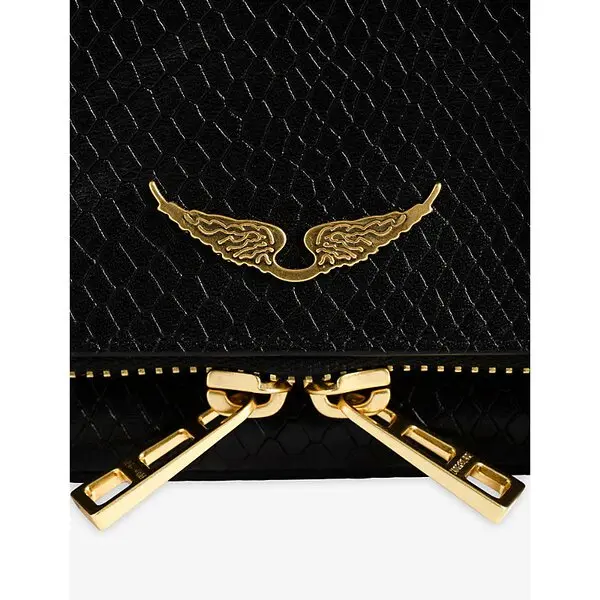 Zadig&Voltaire Rock Mini Soft Wild Leather Clutch Bag