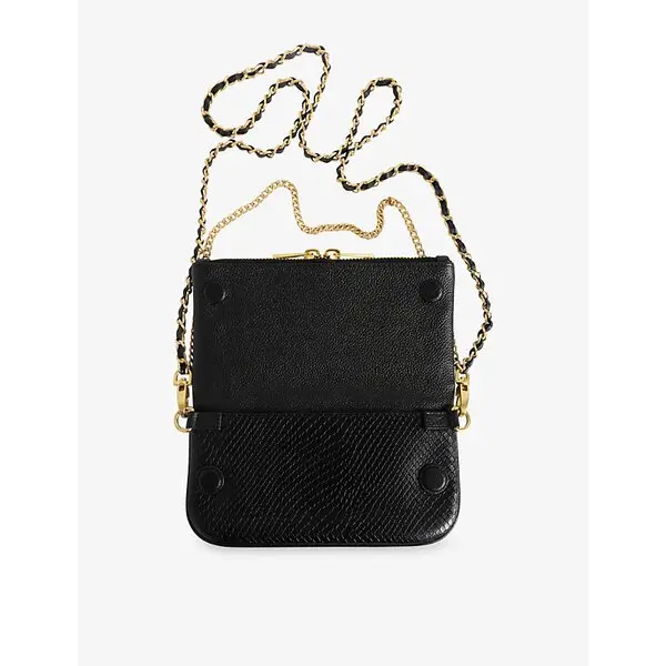 Zadig&Voltaire Rock Mini Soft Wild Leather Clutch Bag