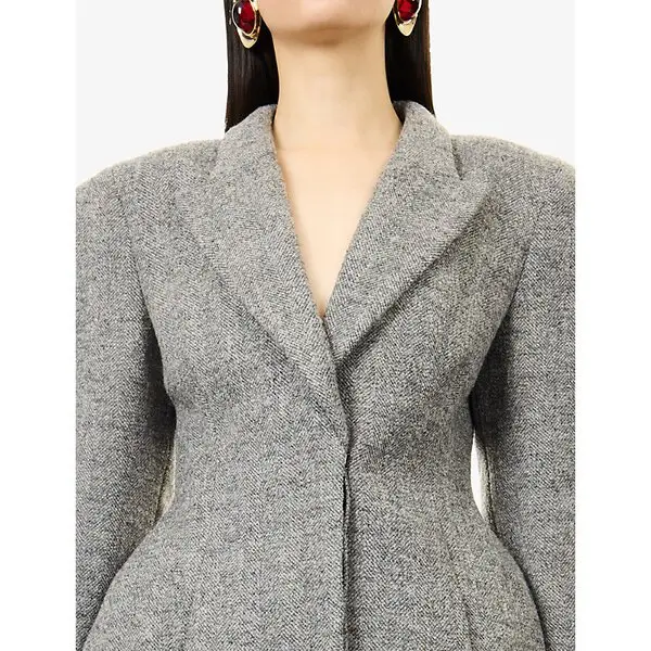 Magda Butrym Single-breasted Structured Wool-blend Blazer