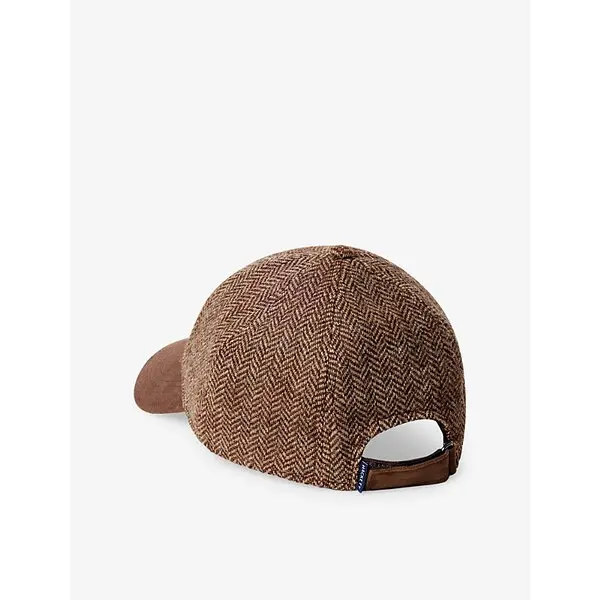 HACKETT  Herringbone Wool-blend Baseball Cap