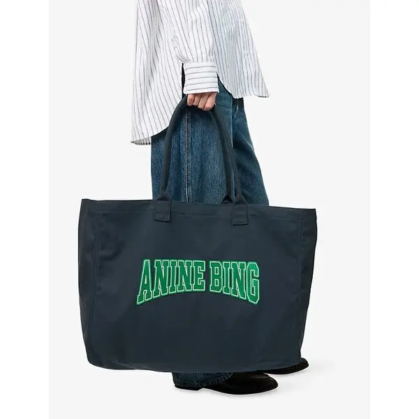 ANINE BING Leo Canvas Tote Bag