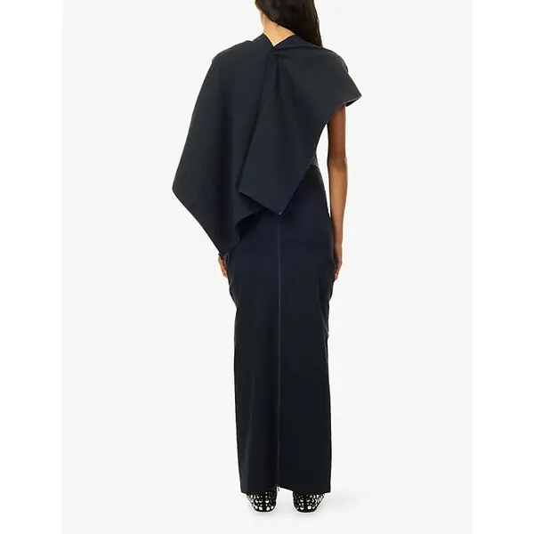 Issey Miyake Allow Asymmetric Woven Maxi Dress