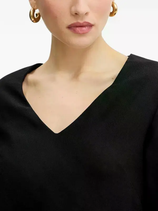 SILVIAN HEACH V-neck Long-sleeve Mini Dress