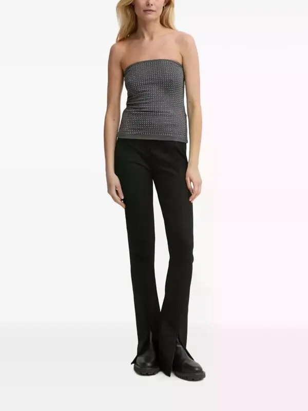 SAMSOE SAMSOE Sachrishell Rhinestone-embellished Strapless Top