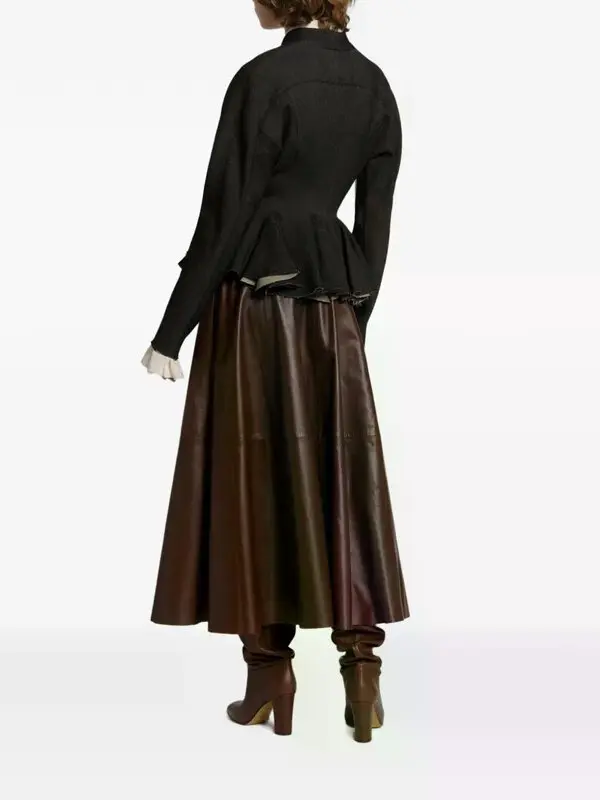Alberta Ferretti Wrap Peplum Jacket