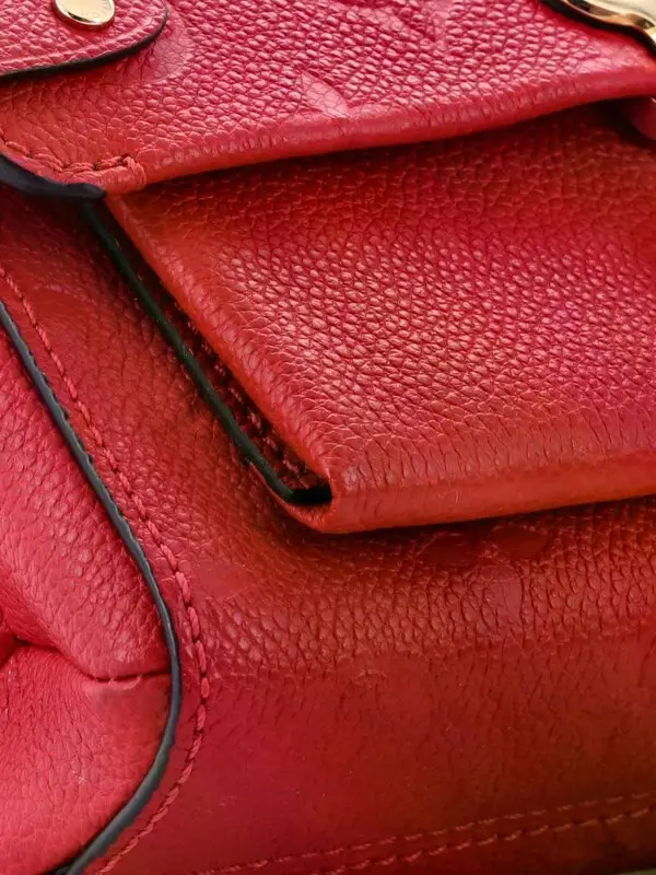 LOUIS VUITTON Vavin Handbag Monogram Empreinte Leather Bb Crossbody Bag - Red