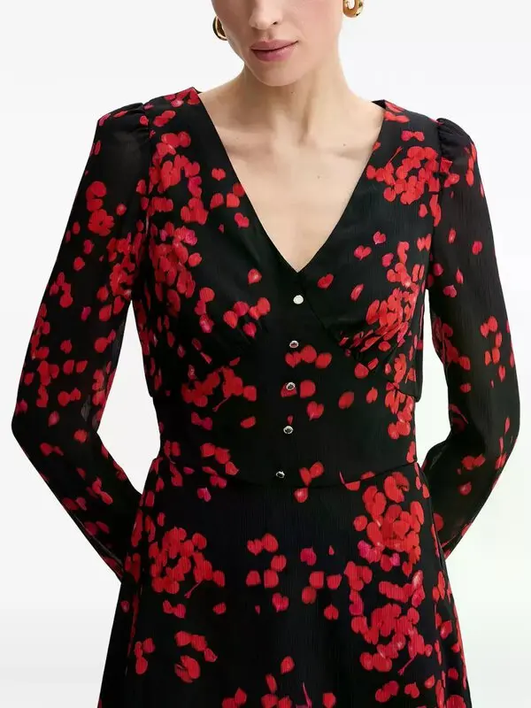 MORGAN Printed Mini Dress - Black