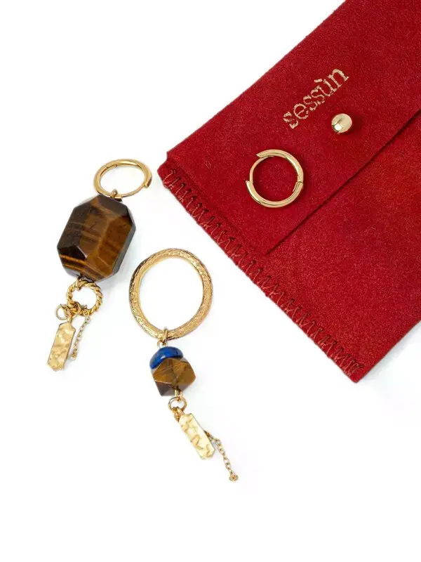 SESSUN Toti Stone-embellished Mismatched Earrings