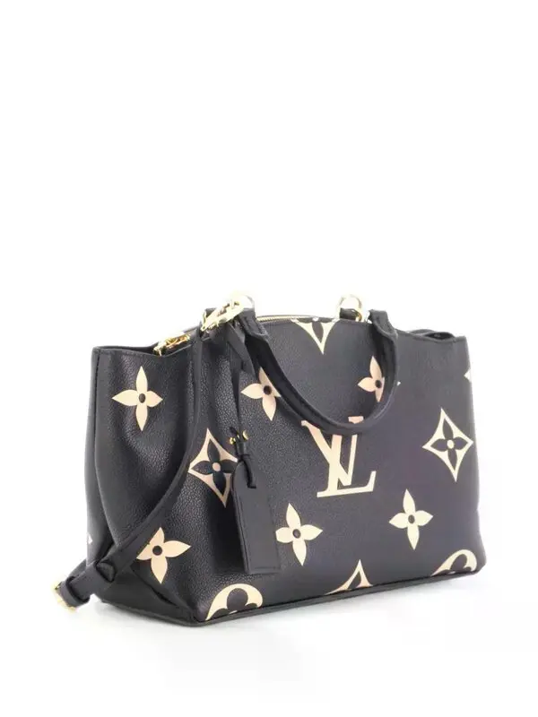 LOUIS VUITTON Petit Palais Handbag Bicolor Monogram Empreinte Giant Satchel