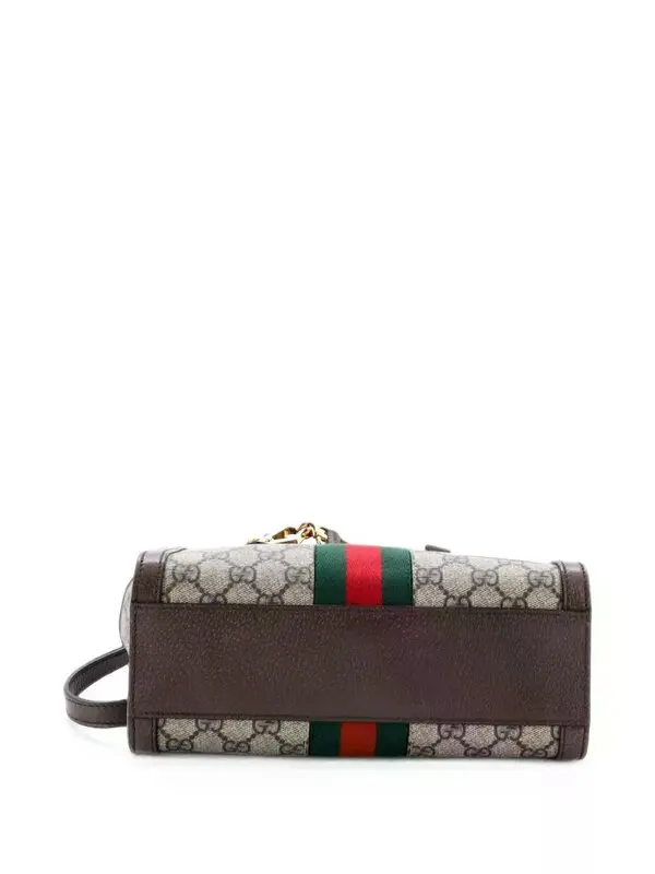 Gucci Ophidia Top Handle Gg Coated Canvas Small Tote Bag