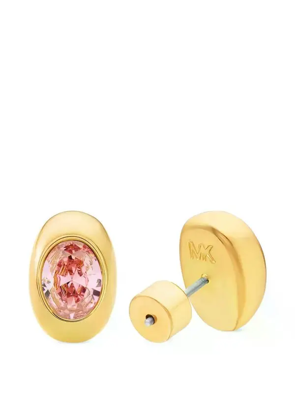 Michael Kors Crystal-embellished Oval Earrings
