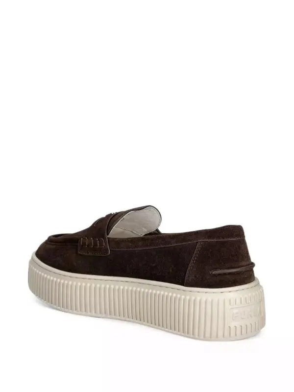 Furla Suede Platform Loafers
