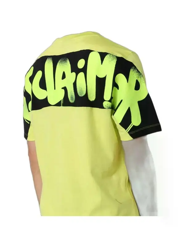 DISCLAIMER Graffiti-logo Drop-shoulder T-shirt
