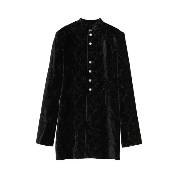 ANN DEMEULEMEESTER Yana Long Fitted Marsina Jacket