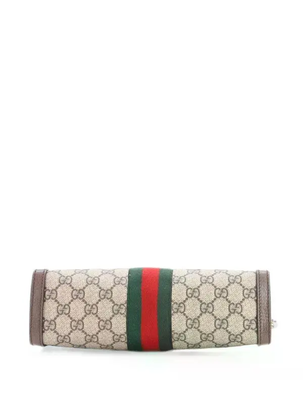 Gucci Ophidia Chain Shoulder Bag Gg Coated Canvas Small Crossbody Bag - Brown