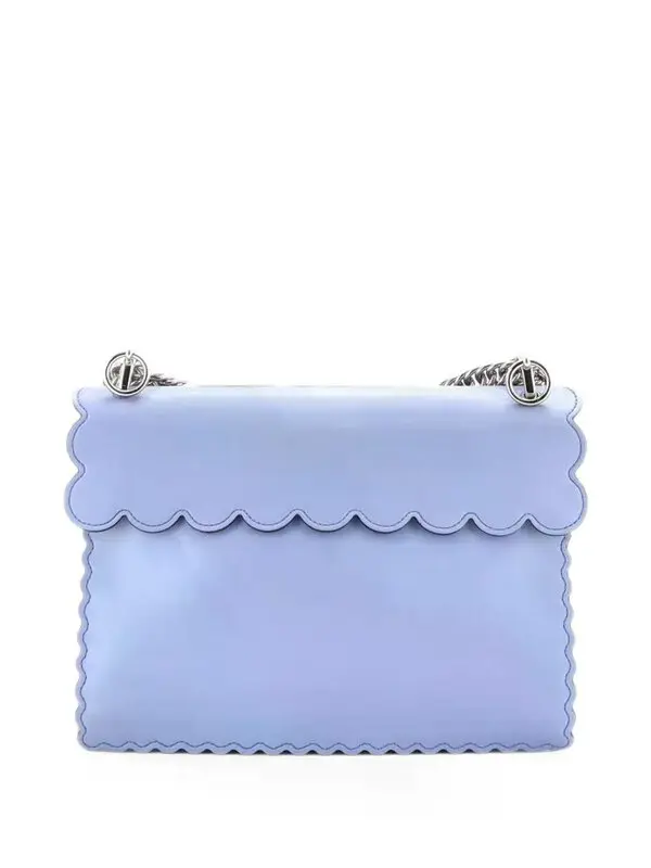 Fendi Kan I Bag Leather Medium Shoulder Bag - Blue