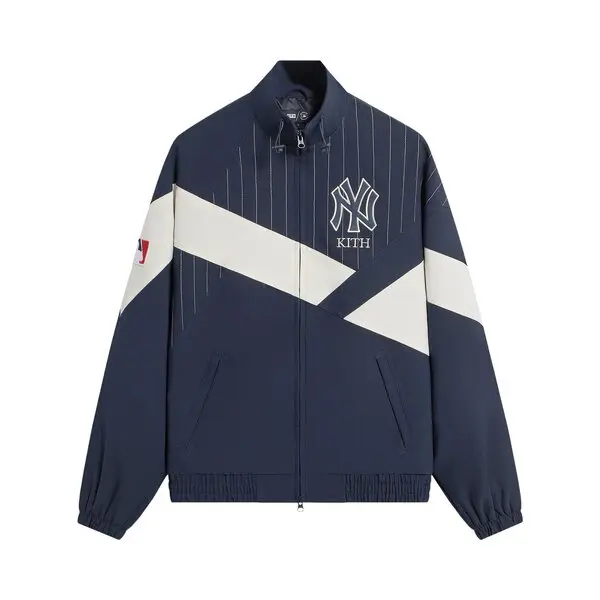 Kith For The New York Yankees Double Weave Shiloh Jacket 'nocturnal