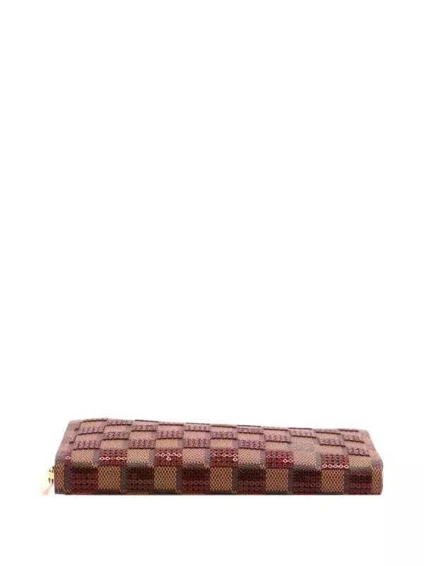 LOUIS VUITTON Zippy Wallet Damier Paillettes Small Wallets