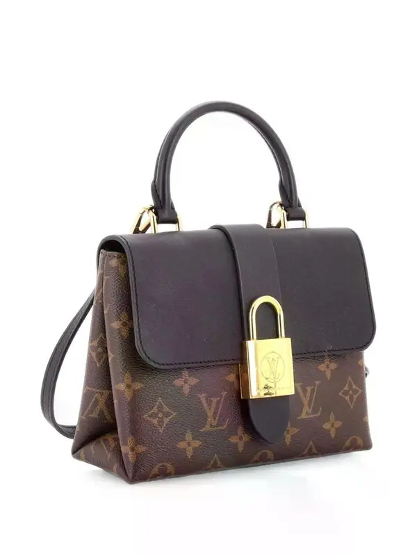 LOUIS VUITTON Locky Handbag Monogram Canvas With Leather Bb Satchel