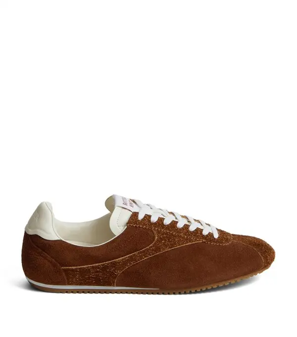 Bottega Veneta Suede Shot Sneakers - Neutral