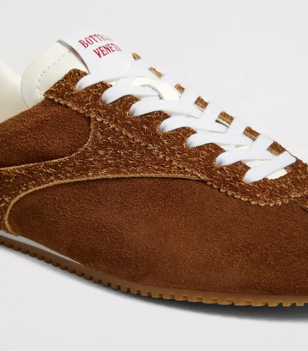 Bottega Veneta Suede Shot Sneakers - Neutral