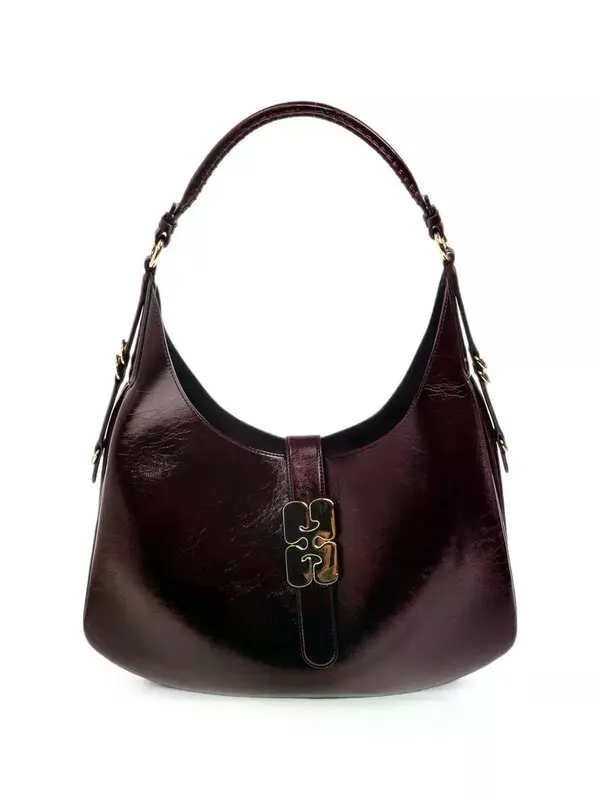 GANNI Butterfly-plaque Shoulder Bag