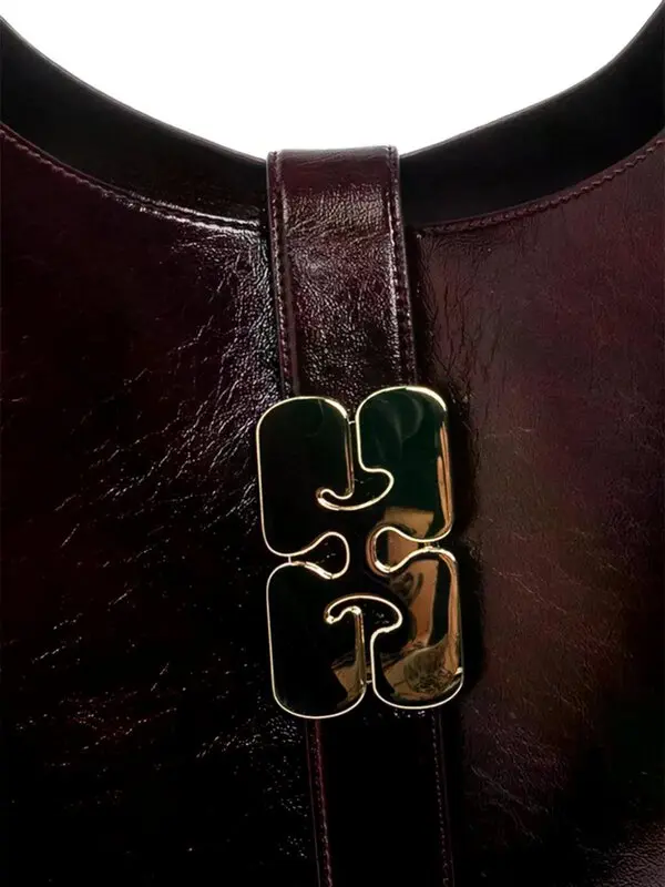 GANNI Butterfly-plaque Shoulder Bag