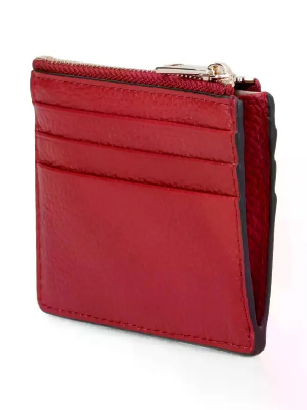 Furla Logo-plaque Leather Cardholder - Red