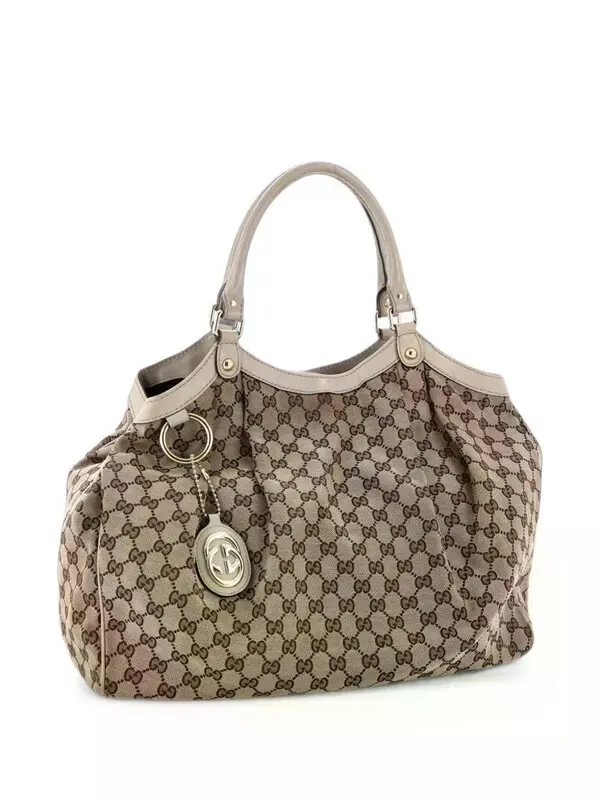 Gucci Sukey Gg Canvas With Leather Large Tote Bag