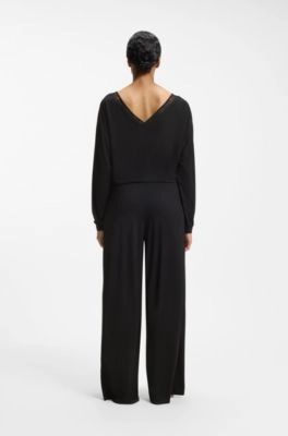 BOSS Pajama Pants With Lace-trimmed Pockets
