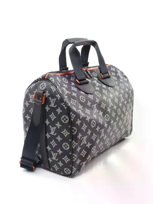 LOUIS VUITTON 2018 Monogram Upside Down Ink Keepall Bandouliere 40 Satchel