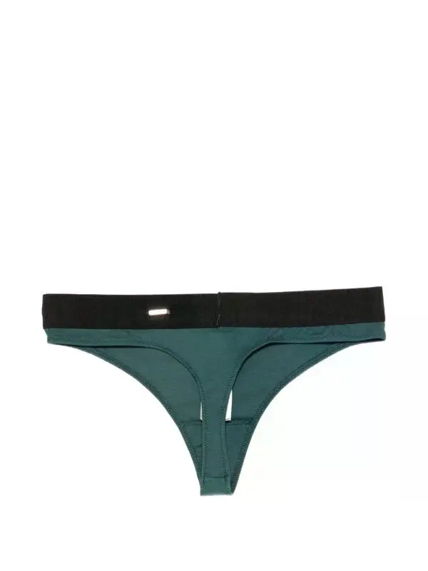TOM FORD Logo-waistband Thong - Blue