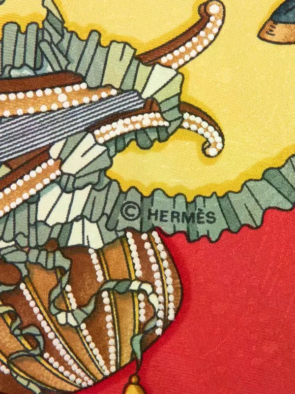 Hermès 1994 Les Fetes Du Roi Soleil Silk Scarf 90 Scarves