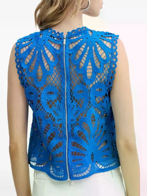 MORGAN Scalloped-hem Blouse