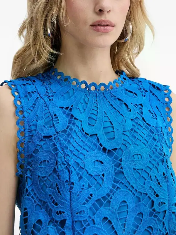 MORGAN Scalloped-hem Blouse