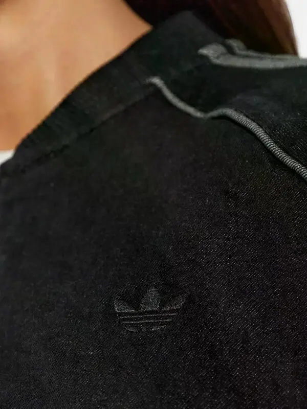 Adidas Sst Stripe-detail Denim Jacket