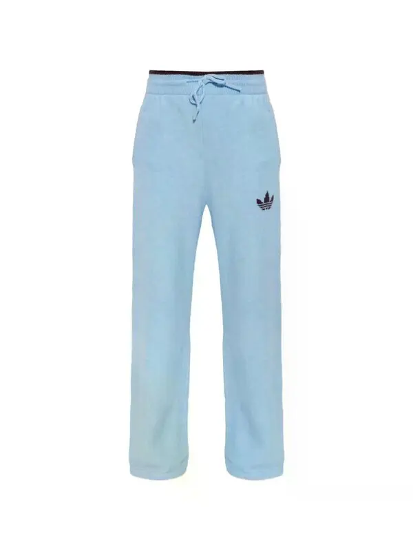 Adidas Logo-embroidered Track Pants - Blue