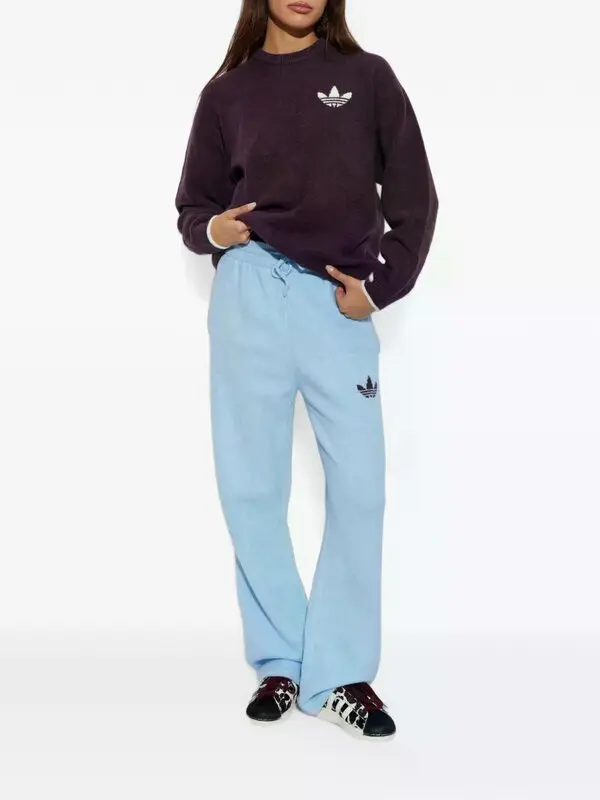 Adidas Logo-embroidered Track Pants