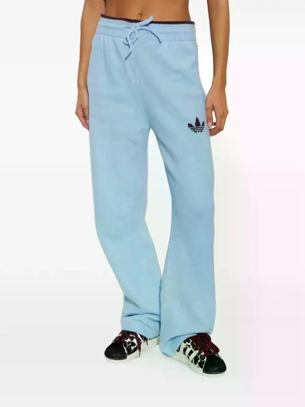 Adidas Logo-embroidered Track Pants