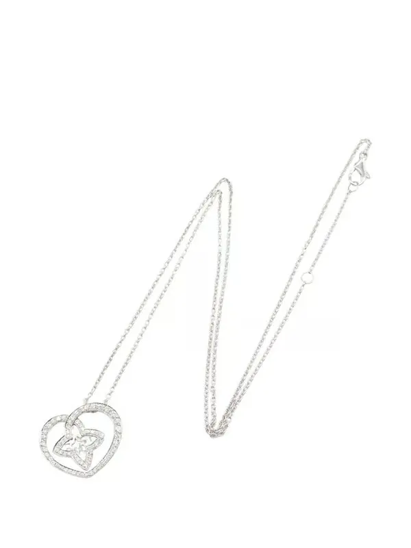 LOUIS VUITTON 1988 Pandantif Diamond Necklace - Silver