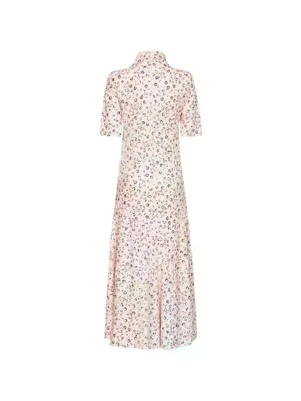 Rabanne Sequin-embellished Floral-embroidered Dress
