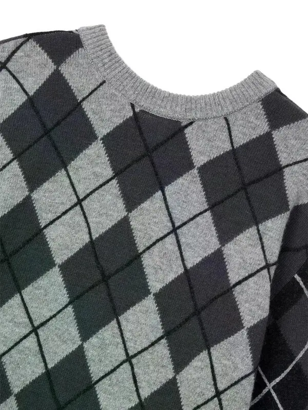 STUDIO TOMBOY Argyle Cardigan - Grey