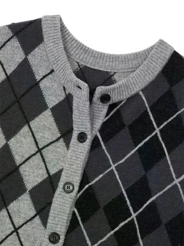 STUDIO TOMBOY Argyle Cardigan - Grey