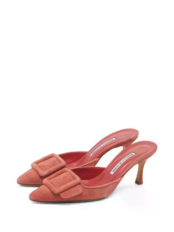 Manolo Blahnik Maysale Buckle Mules