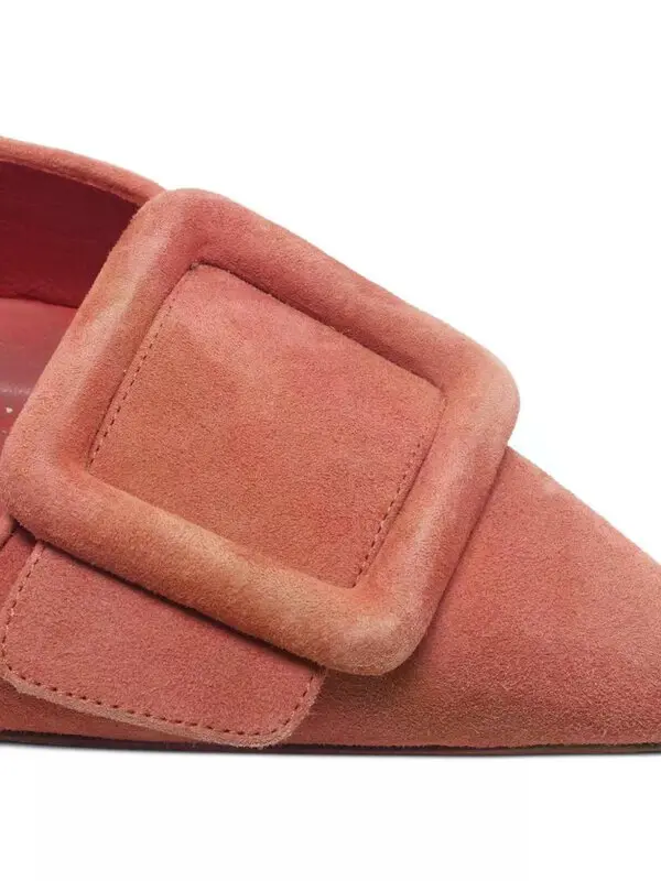 Manolo Blahnik Maysale Buckle Mules - Red