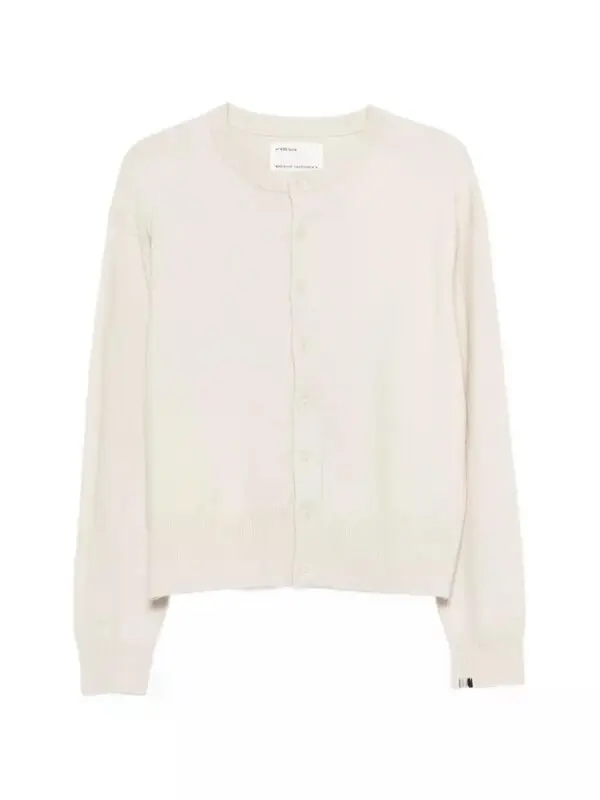 Extreme Cashmere Luce Button-fastening Ribbed-trim Cardigan - Neutrals